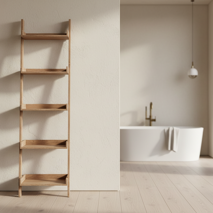 Teak Ladder Shelve – Zee Zee Interior